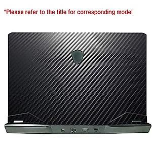 Synvy [2 Pack] Back Protector Film, compatible with HP Spectre x360 15-eb0015TX 15-eb0000 15.6" Black Carbon TPU Guard Skin Sticker [ Not Front Tempered Glass Screen Protectors ]