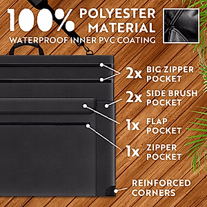 Generic Portafolio for Artwork,Tote Bag, 23x26 inches, Large Carrying Case with Handle and Adjustable Shoulder Strap,Artist Portfolio Case with 5 Storage Bag,Black Carring Storage Case For Art Poster