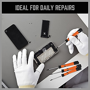 HORUSDY Precision Screwdriver Set | 12-Piece | Phillips | Slotted | Torx Star | Non-Slip Grip | Magnetic Small Screwdriver Set for Computer, Laptop, Eyeglass, Watch, Laptop, Phone