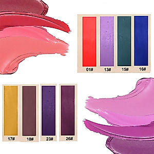 Edanta Kilshye Matte Liquid Lipstick Gothic Lip Gloss Velvety High Pigmented Beauty Lipsticks Makeup for Women and Girls (A-Purple 23#)