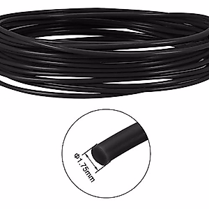 uxcell 3D Pen Filament Refills,16Ft,1.75mm PLA Filament Refills,Dimensional Accuracy +/- 0.02mm,for 3D Printer,Black