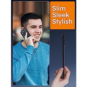 SEASON.C Magnetic Case for iPhone 14 Pro Max Case Compatible with Wireless Charging Men Black Slim Thin Matte Translucent Silicone Edge Protection Shockproof Drop Proof Case 6.7In