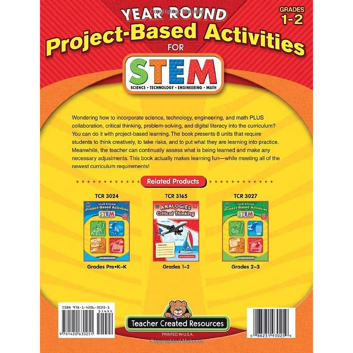 Year Round Project-Based Activities for STEM Grd 1-2: Grades 1-2