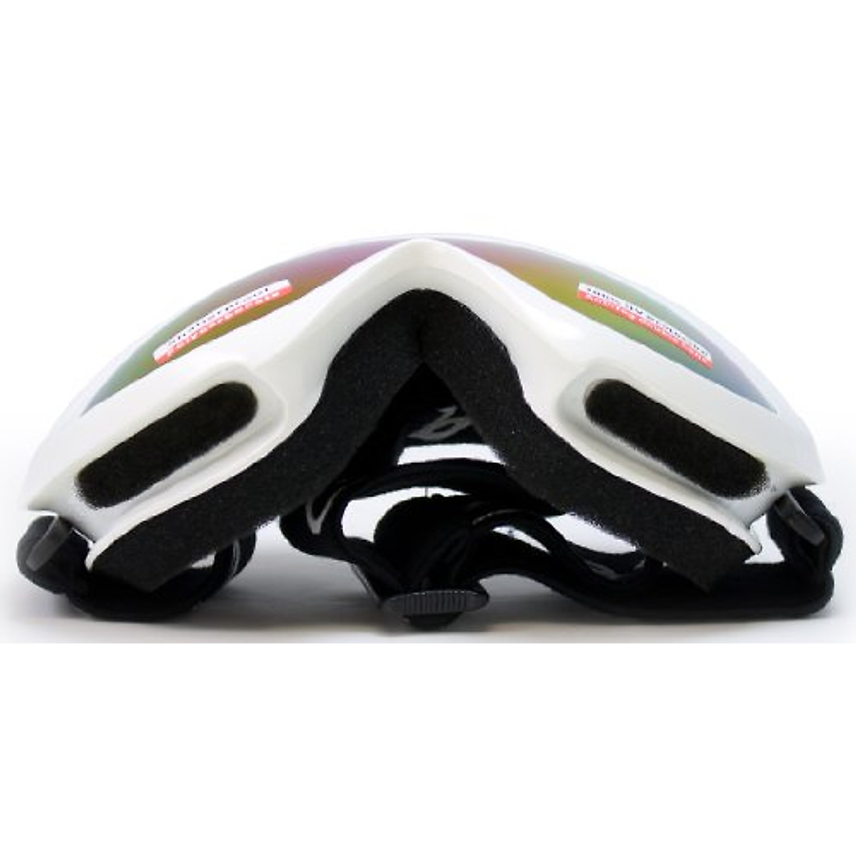 Cloud 9 - Professional Kids Boys Girls & Toddlers Ski Goggles Anti-Fog Dual Lens UV400 Protection Triple Layered Foam Snowboarding Snow Goggles in White with Flash Mirror Lens