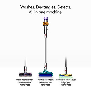 Dyson V15s Detect Submarine​, Bagless, Yellow/Nickel