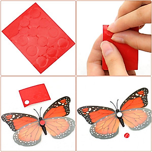 AQUEENLY Monarch Butterfly Decorations, 4.72'' Orange Premium Artificial Monarch Butterfly to Decorate for Craft, Home, Wall, Wedding, Party (12 Pcs)