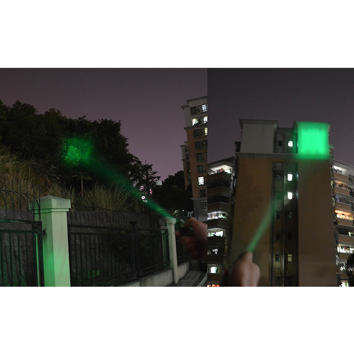 WAYLLSHINE Single Mode Green LED Flashlight, Hunting Light Mini Green Light Flashlight, 1 Mode Green Flashlight, Green Flashlight Torch for Hunting Night Observation