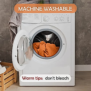 REDKEY Twin Size Bed Sheets Set 3 Piece Set Soft Breathable Bedding Sheets & Pillowcases Sets Deep Pocket Twin Bed Sheets Wrinkle Resistant - Easy Care (Twin,Persimmon)