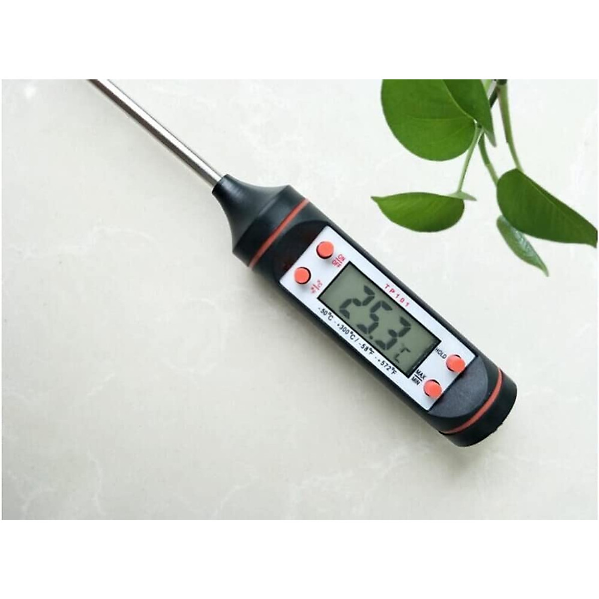 BBQ Thermometer. Digital Meat Thermometer for Cooking, Instant Read Meat Thermometer with Probe, Waterproof Digital Food Probe for Kitchen, Outdoor Grilling and BBQ! (Send Barbecue Tongs）
