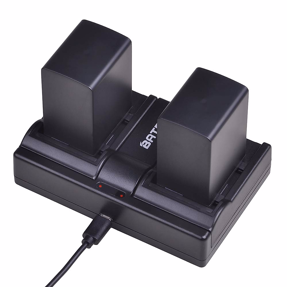 Batmax 2X BP-828 BP-820 Batteries + Dual Battery Charger for Canon VIXIA GX10, HFG20, HF G21, HFG30, HFG40, HFM30, HFM31, HFM32, HFM300, HFM301,VIXIA HF G40, HF G30, XA20, XA25 Camcorders