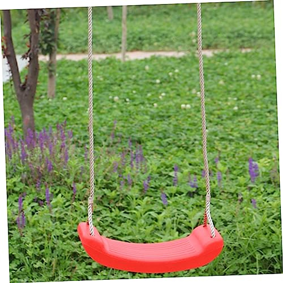 SAFIGLE 1pc Children's Curved Swing Playground Swing Set Toddler Swing Hanging Chair Stand Wobble Seat Outdoor Swings Outdoor Seating Kids Swing Chair Indoor Outdoor Swing Nylon Rope Swing