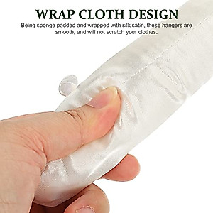 Artibetter 2pcs Coat Buttons Non- Sponged Dresses White Shop Clothing Hanger Foam Non- Slip Padded for Silk Clothes Wedding Bump Suit Bridal Slip Pant Skirt Heavy No Non with Canvas