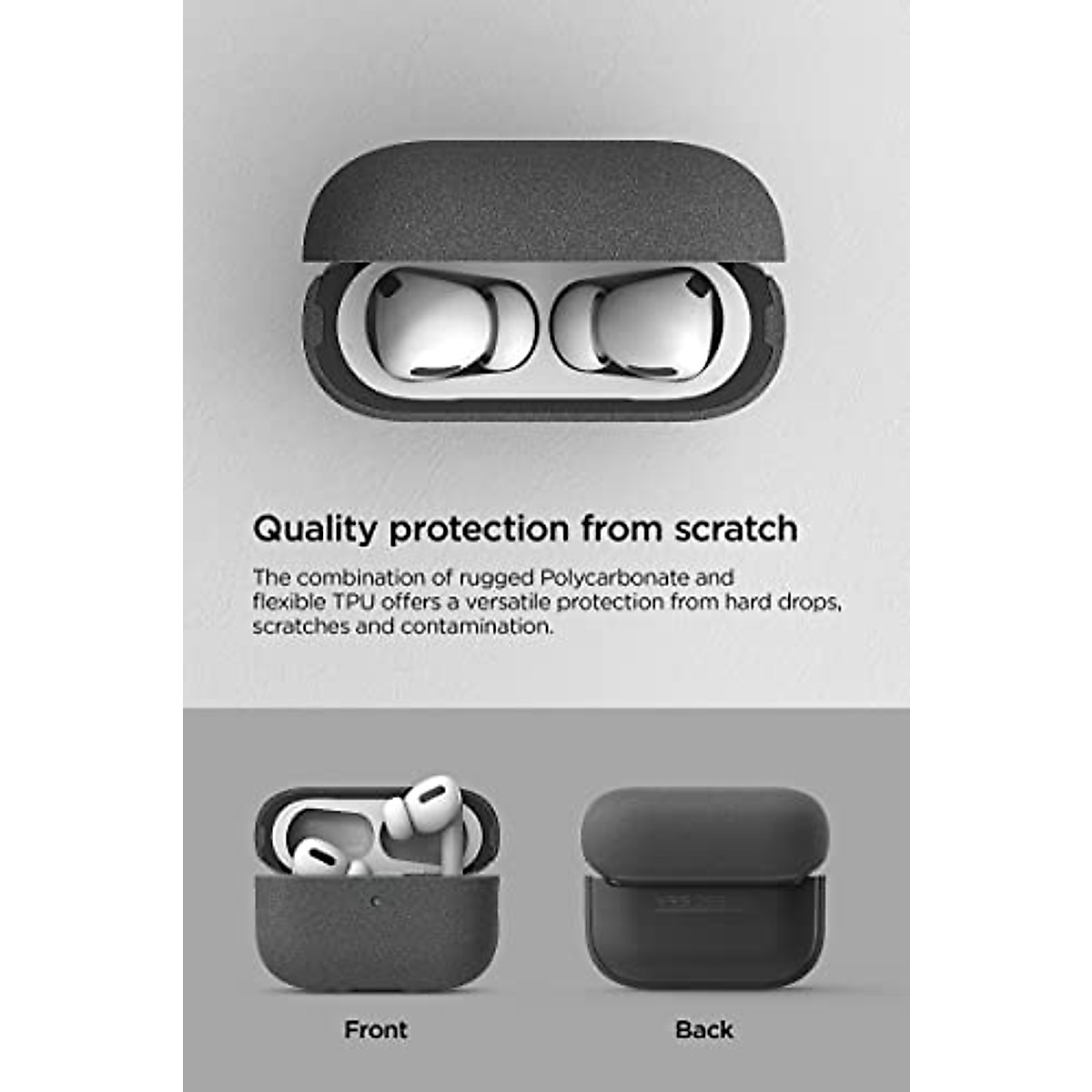 VRS Design Modern Airpods Pro Case for Apple Airpods Pro 2nd Generation (2022) (Sand Stone) [US Patent Registered]