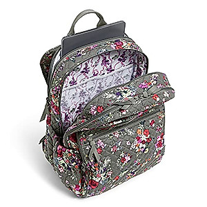 Vera Bradley Women's Cotton XL Campus Backpack, Hope Blooms - Recycled Cotton, One Size