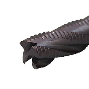 Accusize Industrial Tools Stadard Tooth M42 8% Cobalt Tialn Roughing End Mill, 1/2'' by 1/2'' by 1-1/4'' Flt Length, 1102-0012