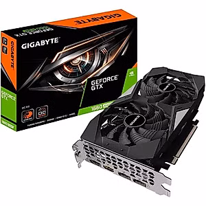 Gigabyte Gv-N166SOC-6GD GeForce GTX 1660 Super OC 6G Graphics Card, 2X Windforce Fans, 6GB 192-bit GDDR6, Video Card