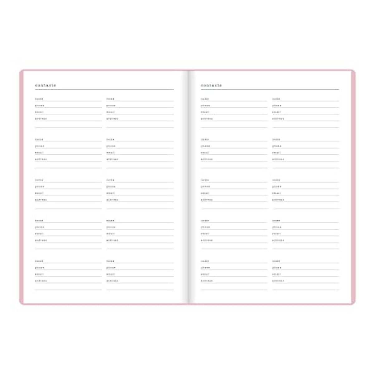 Letts of London Inspire Academic Weekly/Monthly Planner, August 2023 to July 2024, Week-to-View, Sewn Binding, Multilingual, A5 Size, 8.25" x 5.875", Pink (C031388-24)