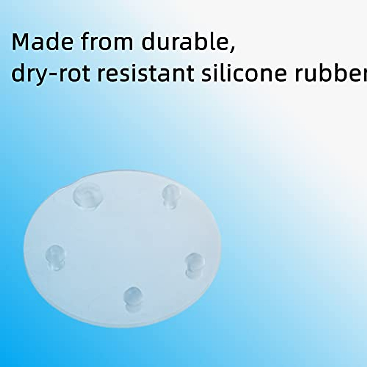 3 Pack Toilet Tank Silicone Flapper Seal Gasket 3" Compatible American Standard VorMax Series Toilet，7381424-100.0070A