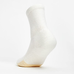 Thorlos TX Max Cushion Crew Tennis Socks, White (1 Pair), Large