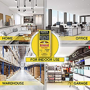 Harris Roach Tablets, Boric Acid Roach Killer with Lure, Alternative to Bait Traps (6oz, 2-Pack)