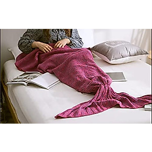 Mermaid Tail Blanket (Adult, Magenta)