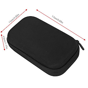 Akozon Microphone Storage Bag Hard Carrying Travel Case Portable Hard Protective Case Storage Bag for Blink 500 B2 Wireless Microphone Black for lavalier Carry case saramonic Blink 500 b2