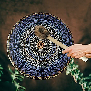 Shaman Drum, Vegan Shaman Sound Healing Tool, Symbol of the Siberian Drum Spirit Music Shamanic Drum