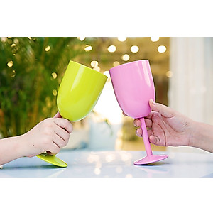 AMZUShome Stainless Steel Wine Glasses Cups.Double Walled Vacuum Insulated Wine Tumbler With Lid and Straw.Friendship,Christmas,Birthday Gifts for Women Men Friends Dad Mom(10oz Rose Gold)