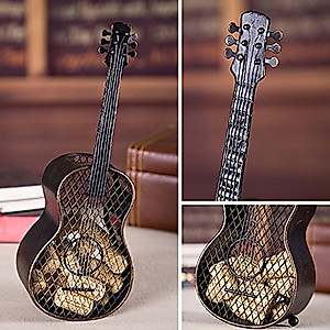 Too-arts Guitar Wine Cork Container Handcrafts Home Decoration