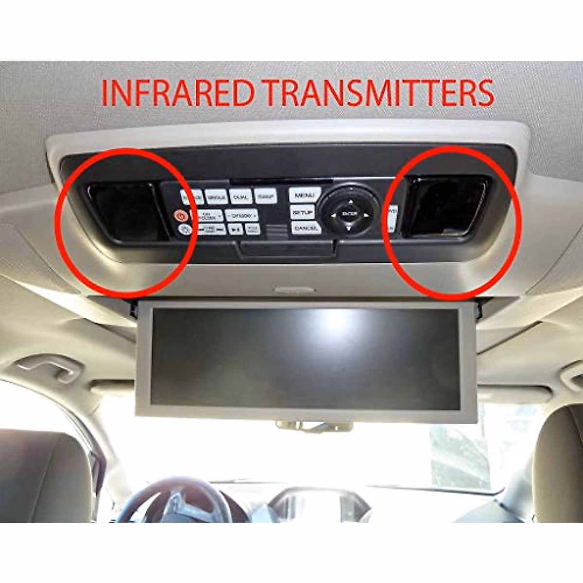 Wisconsin Auto Supply MDZHP-FF-BLK-(1) Black Wireless Headphone (2 Channel Fold Flat DVD Player with Case and 3.5 mm Auxiliary Cord), 1 Pack