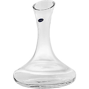 Amlong Crystal Lead-Free Crystal Wine Decanter, Red Wine Carafe, Wine Gift, Wine Accessories 58 oz, with Globe Stopper
