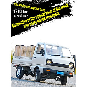 The perseids Remote Control Car WPL D12 RTR RC Rock Crawler, 1/10 Full Scale RC Drift Cars 2.4Ghz Offroad Pickup Trucks All Terrain Car RC Racing Climbing Vehicle Silver