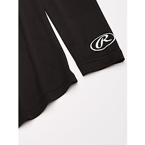 Rawlings Youth Tech Long Sleeve Shirt Series, Black, X-Large