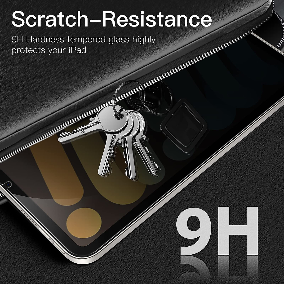 JETech Privacy Screen Protector for iPad mini (A17 Pro, 2024 Model, 7th Generation) / mini 6 (2021 Model, 6th Generation), 8.3-Inch, Anti-Spy Tempered Glass Film