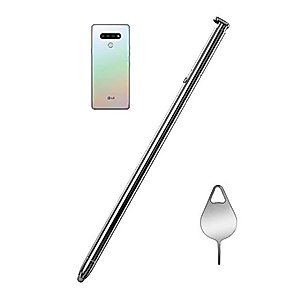 Stylo 6 Pen Replacement Touch Stylus Pen Part for LG Stylo 6 Stylus 6 Q730TM Q730AM Q730VS Q730MS Q730PS Q730CS Q730MA All Version Touch Pen Stylus Pen + Eject Pin (White Phone Pen)