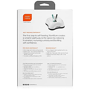 NumNum Starter Kit | Baby Bowl and Spoons Set (Stage 1 + Stage 2) | BPA Free Silicone Toddler Feeding Supplies | Baby Led Weaning Bowl and Baby Utensils For Kids Ages 6 Months+