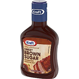 Kraft Sweet Brown Sugar Slow-Simmered Barbecue Sauce, 18 oz Bottle