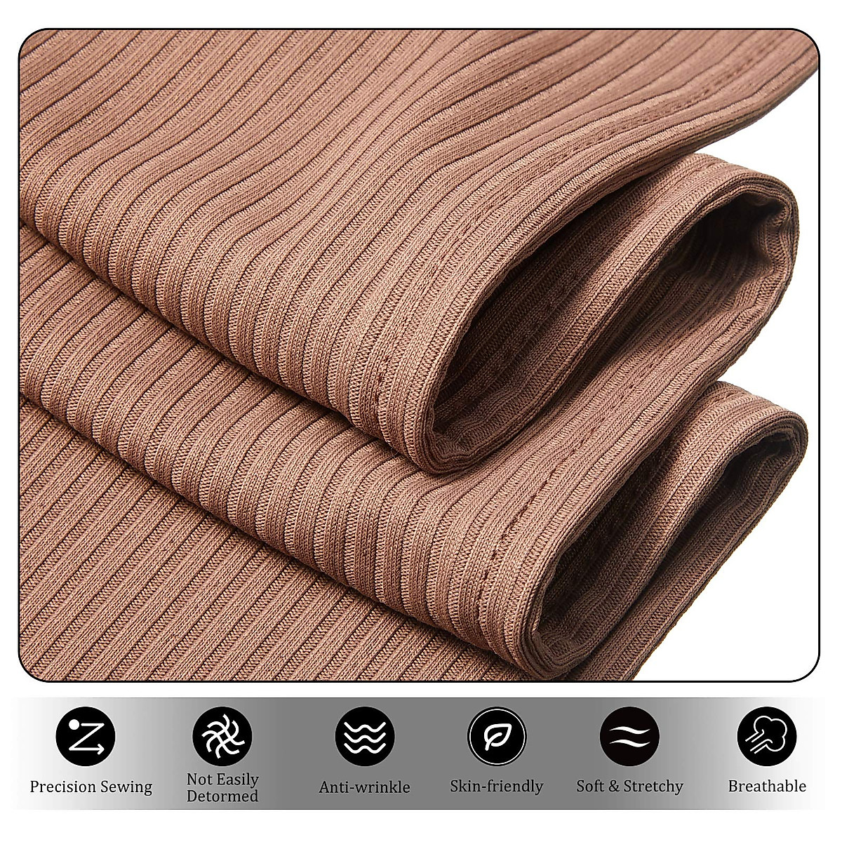 4 Pieces Ribbed Headband Ribbed Stretch Bandie Stretchy Hairband Soft Head Wrap Turban Headband Boho Hair Band for Women Girls Hair Accessories, 4 Colors (Black, Red, Sapphire Blue, Brown)