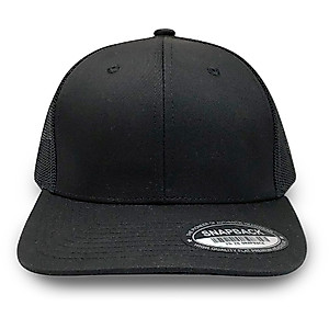 L2K Classics Plain Trucker Mesh Cap Baseball Cap - Mens Hats Trucker Hats for Men Black