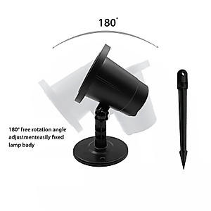 Christmas Snowflake Projection Lights, Coniengk LED Outdoor Projector Lamp, IP65 Waterproof Outdoor Landscape Lighting Snowfall Night Light for Xmas, Holiday, Party, Garden, Patio, Home Decor