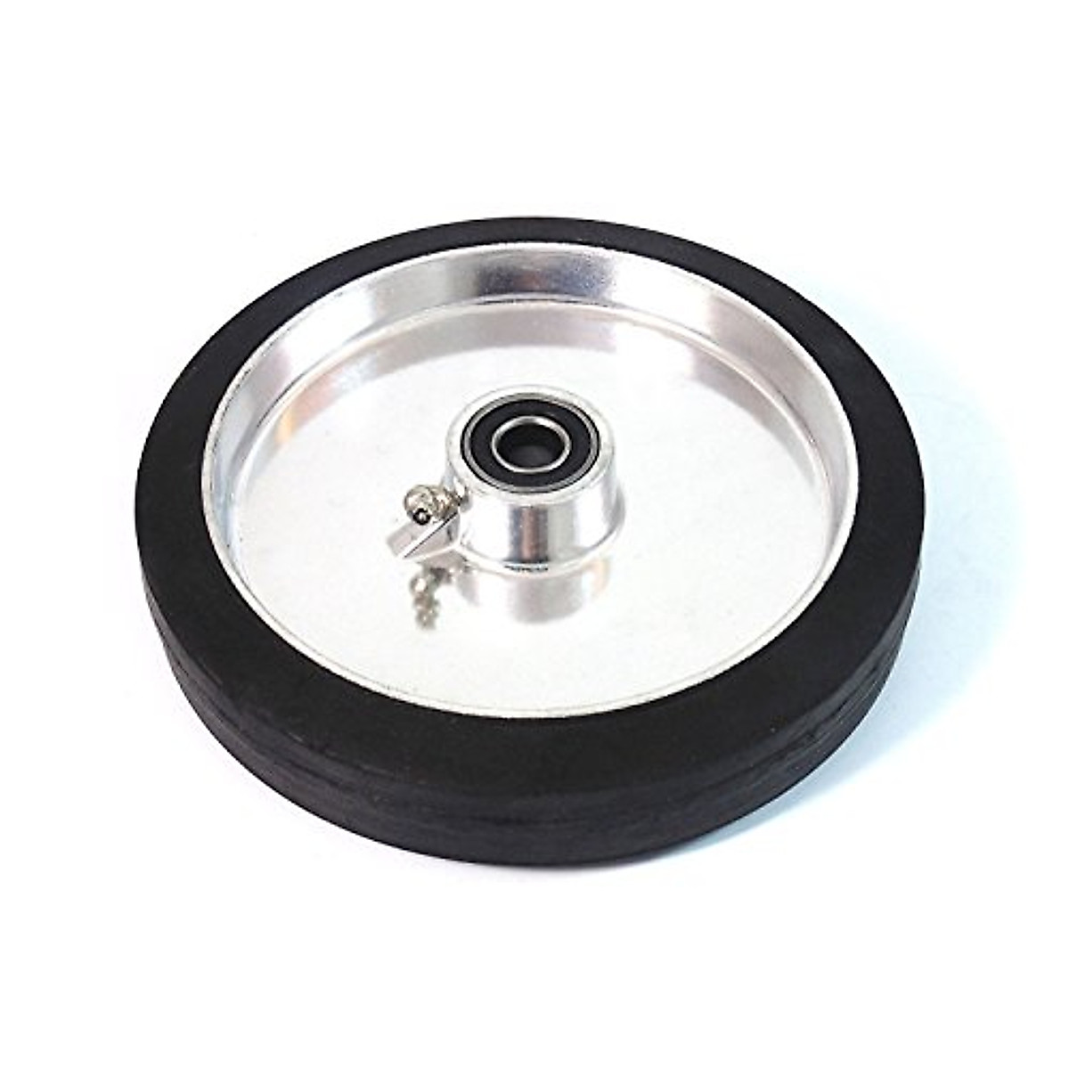 MOLIMER (2 Pcs) Troy Safety WAW8 8" x 1 5/8" Aluminum Flat Free Wheel for Hand Trucks