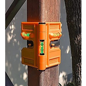 RONGPRO Magnetic Post Level, Folding Magnetic Post Level with Elastic Loop for Hands-free Work
