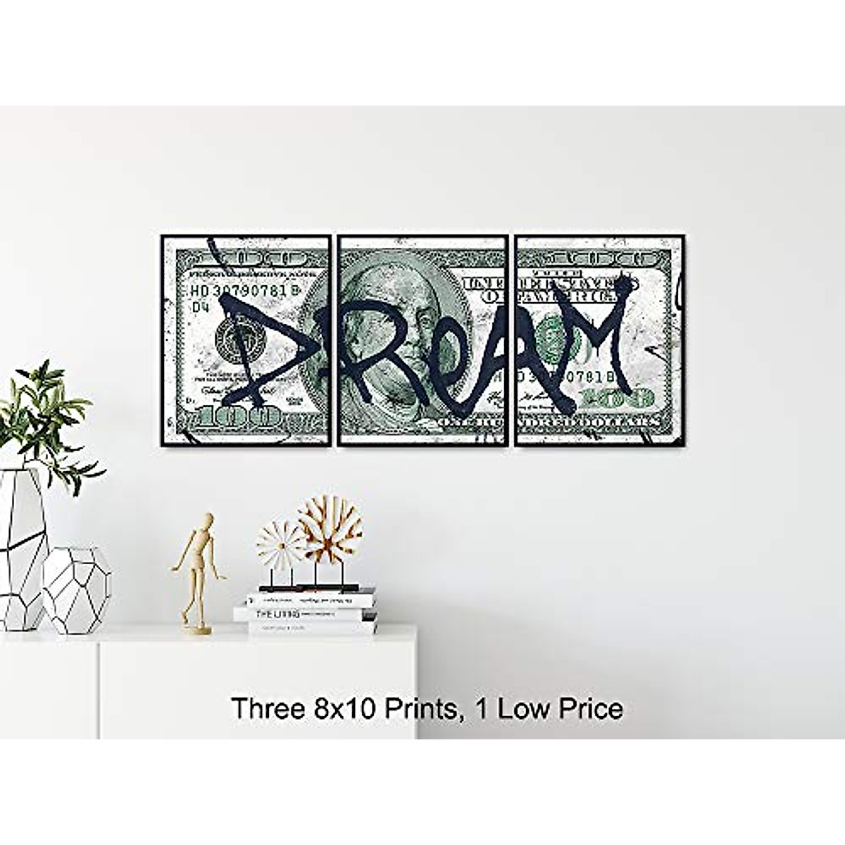 Motivational Wall Art - 8x10 Motivational Posters - Entrepreneur Wall Art - Office Wall Art Decor - Home Office Decor - Motivational Wall Decor - Graffiti Wall Art - Entrepreneur Gifts