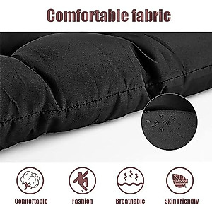 SciAza Outdoor Adirondack Chair Cushion High Elastic Lounge Chair Cushion Waterproof UV Resistant and Soft High Back Chair Cushion for Garden and Terrace Chairs (Beige,43.3 * 19.6in)