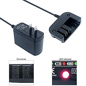 Elefly 9.6V-18V Replacement for Black & Decker Battery Charger 90556254-01, Compatible with Black and Decker 18V 14.4V 12V 9.6V NiCad & NiMh Battery HPB18 HPB18-OPE HPB14 HPB12 HPB96