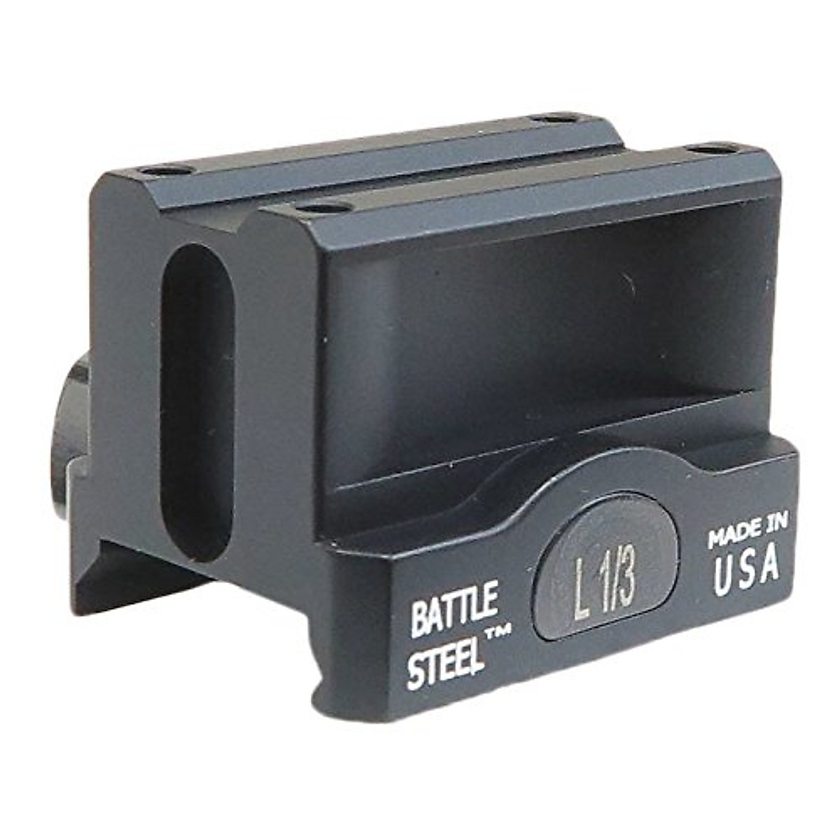 BattleSteel MRO Full Co-Witness Optic Mount Made in USA, Black