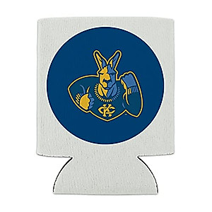 University of Missouri - Kansas City Primary Logo Can Cooler - Drink Sleeve Hugger Collapsible Insulator - Beverage Insulated Holder