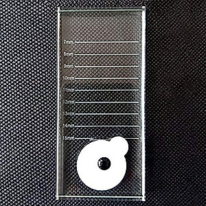 G2PLUS Glass False Lash Holder, 4'' x 2'' x 0.4''Lash Pallet for Lash Extensions, 2-in-1 Crystal False Lashes Adhesive Glue Pallet Holder for Eyelash Extensions