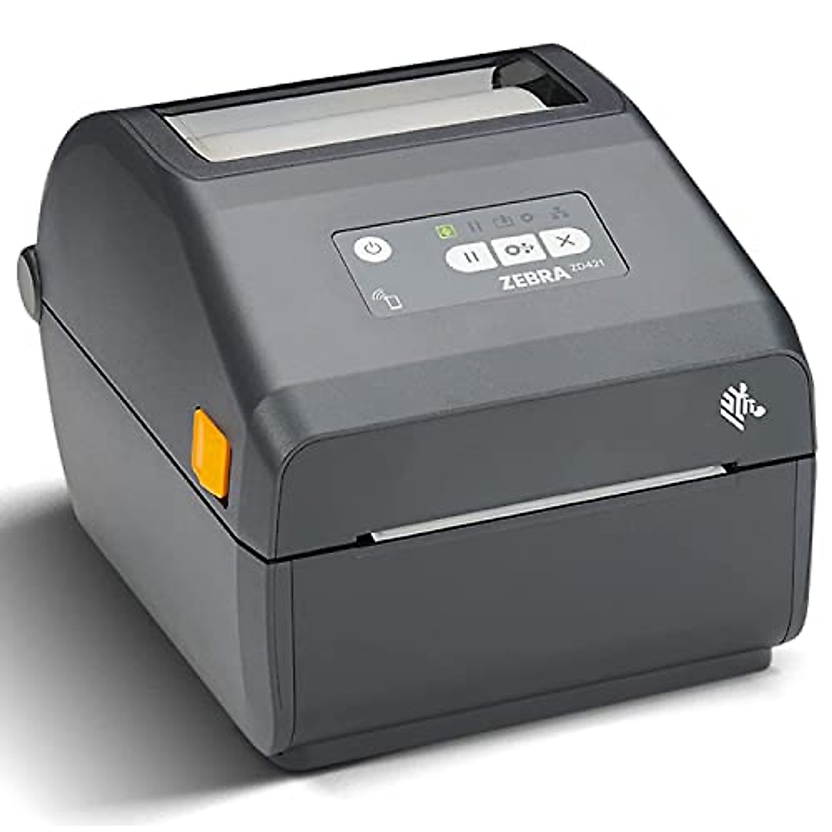 ZEBRA ZD421 Direct Thermal Only Desktop Barcode Label Printer - Bluetooth, USB and USB Host, Modular Connectivity Slot - 4" Print Width, 203 DPI, 6 IPS, Monochrome - ZD4A042-D01M00EZ - JTTANDS