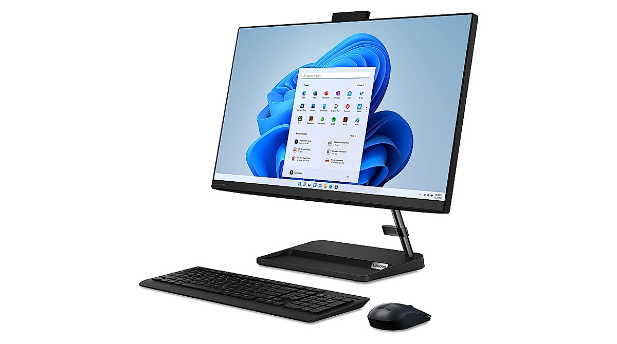 Lenovo IdeaCentre All-in-One Desktop 2023 New, 23.8" FHD IPS, Ryzen 3 5425U 4-Core, AMD Radeon ...